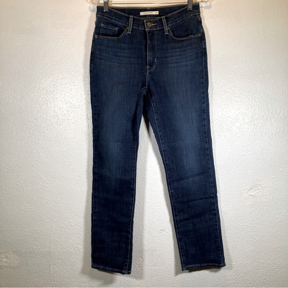 Levi's | Jeans | Levis Womens Size 4 Classic Straight Mid Rise Dark ...